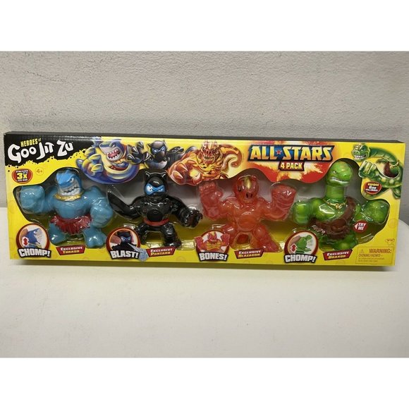 WOW | Toys | Heroes Of Goo Jit Zu Allstar 4 Pack Wultra Rare Braxor By ...